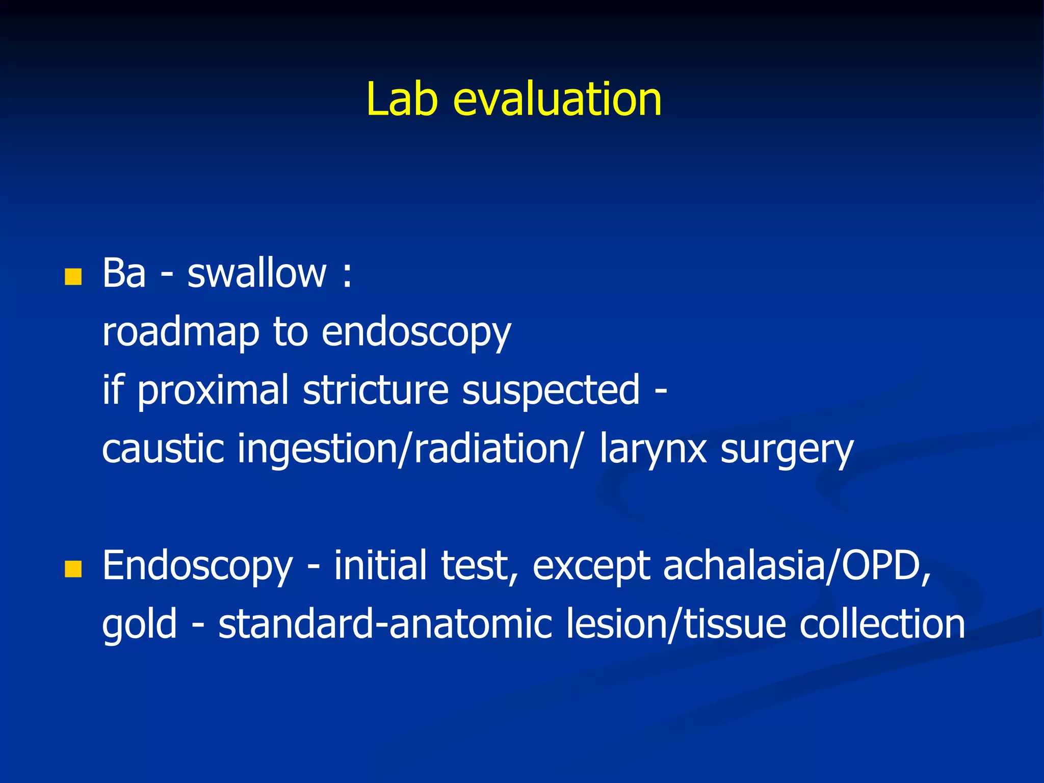 Approach to dysphagia | PPT