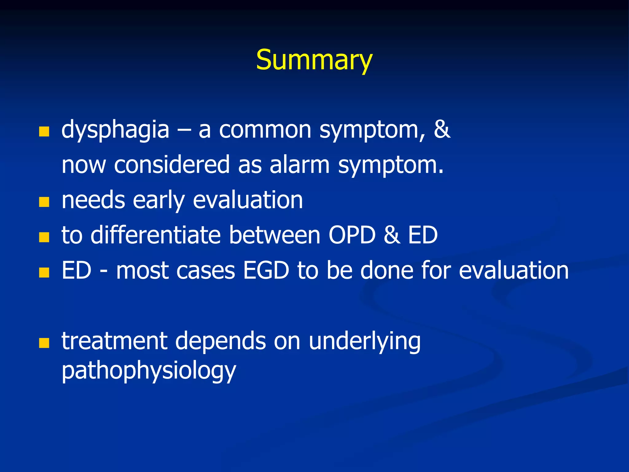 Approach to dysphagia | PPT