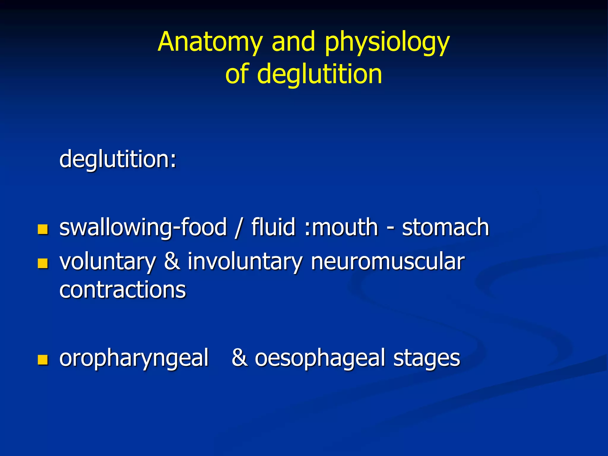 Approach to dysphagia | PPT