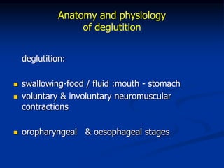 Approach to dysphagia | PPT