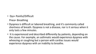 Approach To Dyspnea | PPTX