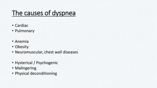 Approach to. . dyspnea.pptx | Lung and Respiratory Health | Diseases ...
