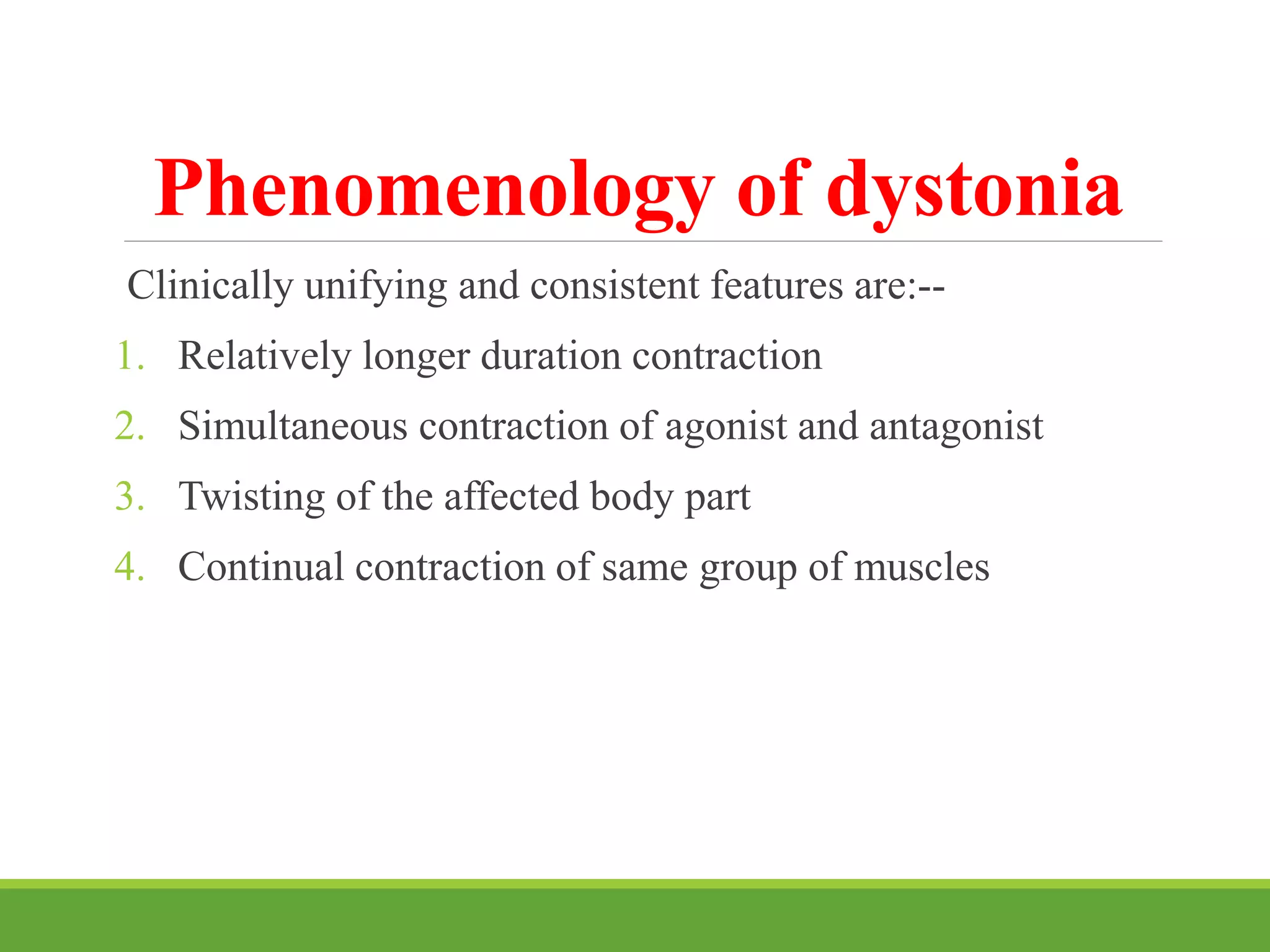 Approach to dystonia | PPTX