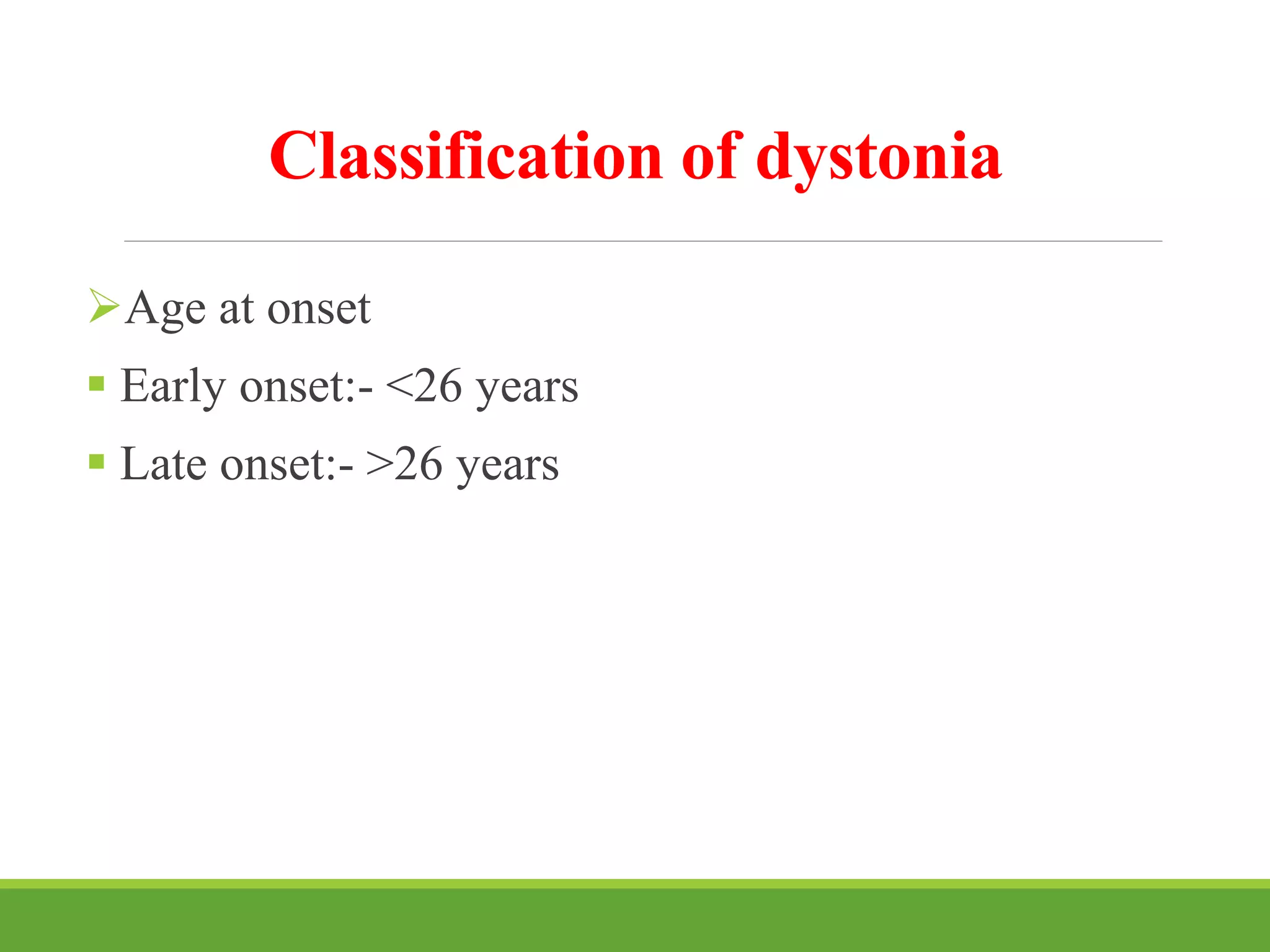Approach to dystonia | PPTX