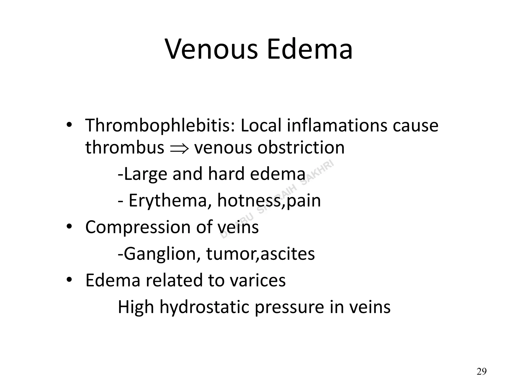 Approach to edema | PPT