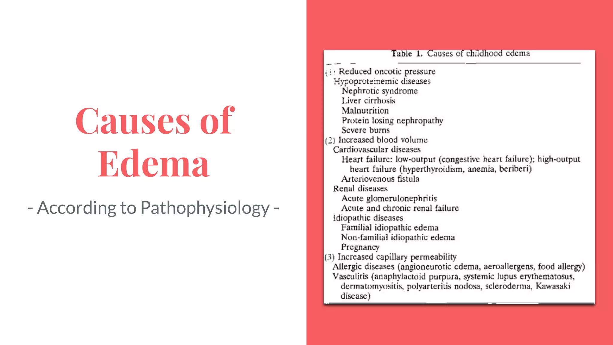 Approach to Edema in Paediatrics. | PDF