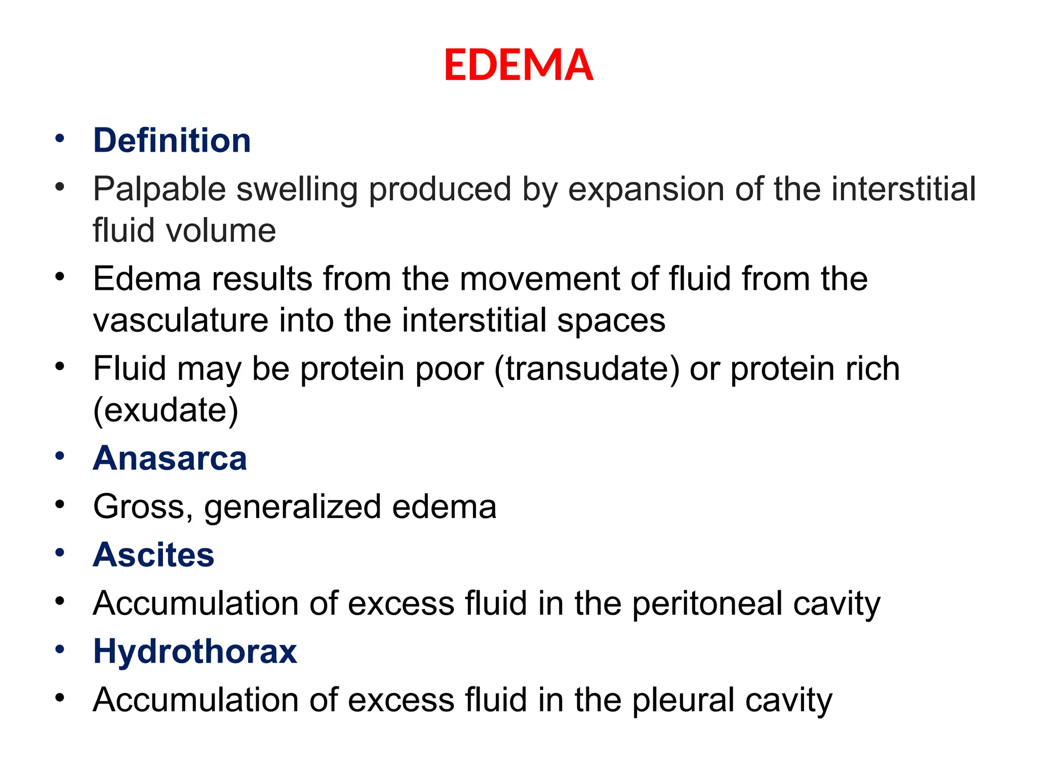 Approach to edema in clinical practice.. | PPTX