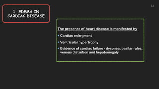 APPROACH TO EDEMA - Dr.Harishma | PDF
