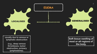 APPROACH TO EDEMA - Dr.Harishma | PDF