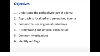 APPROACH TO EDEMA | PPTX
