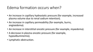 APPROACH TO EDEMA | PPTX