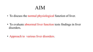 Approach to evaluation of liver disorders | PPTX | Blood Disorders ...