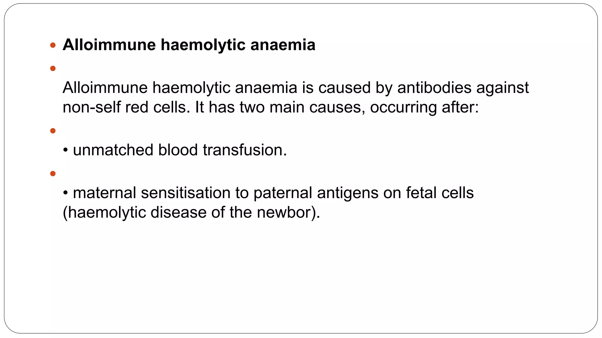 Approach to extracorpuscular hemolysis | PPT