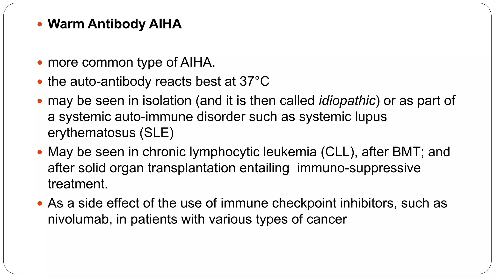Approach to extracorpuscular hemolysis | PPT