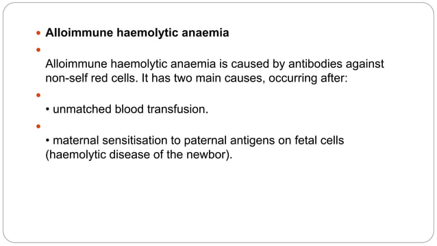 Approach to extracorpuscular hemolysis | PPT