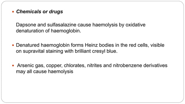 Approach to extracorpuscular hemolysis | PPT