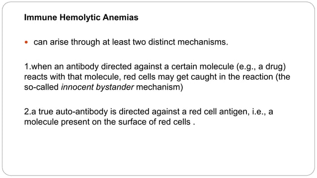 Approach to extracorpuscular hemolysis | PPT