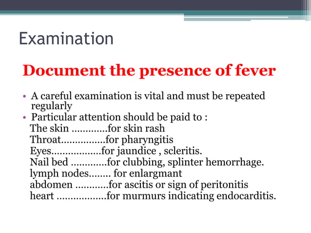 APPROACH TO FEVER AND FURTHER MANAGEMENT | PDF | Infectious Diseases ...