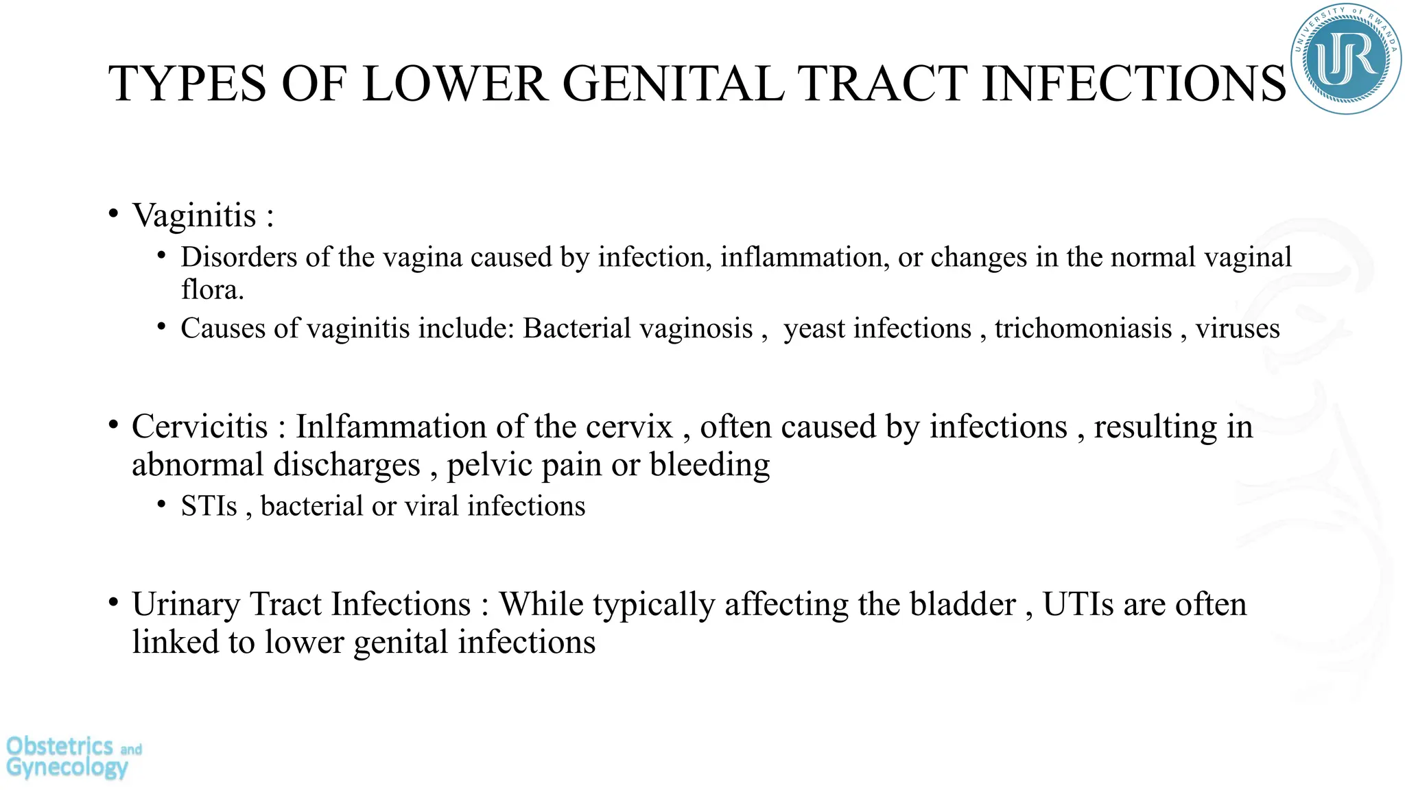 APPROACH TO FEMALE LOWER GENITAL TRACT INFECTIONS - Copy.pptx