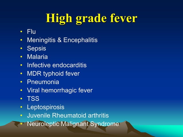 approach to fever types and grades.ppt | Blood Disorders | Diseases and ...