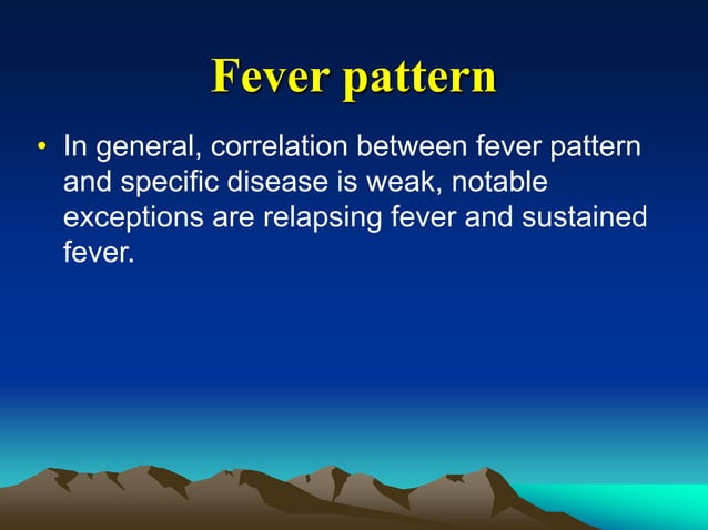approach to fever types and grades.ppt | Blood Disorders | Diseases and ...