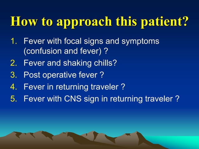 approach to fever types and grades.ppt | Blood Disorders | Diseases and ...