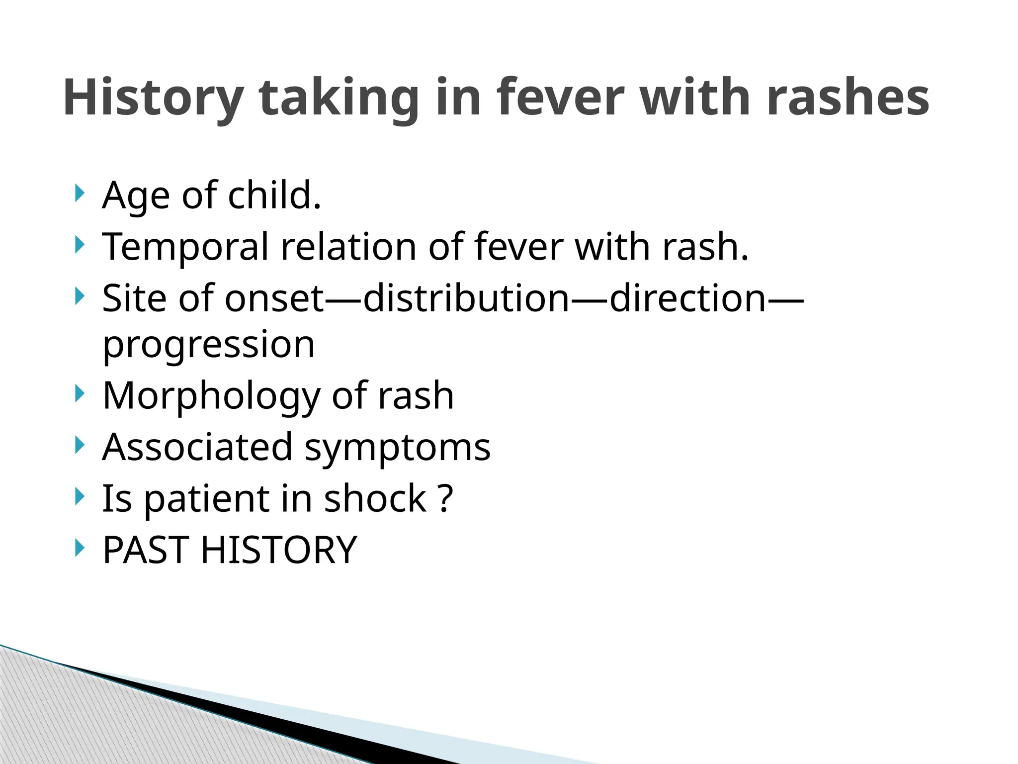 Approach to fever with rash in a child pptx | PPTX