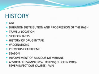 Approach to fever with rashes | PPTX