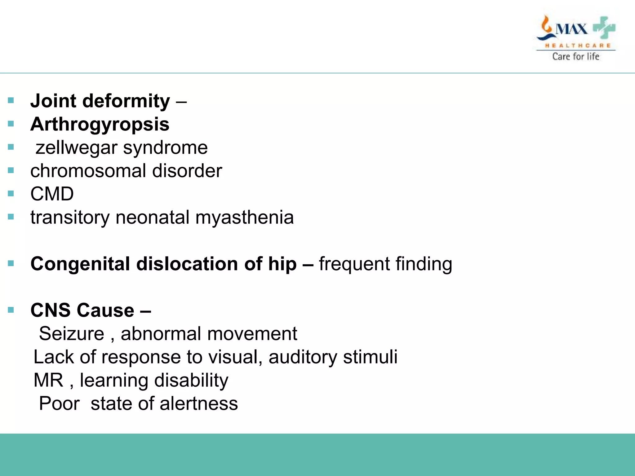 Approach to floppy infant | PPTX