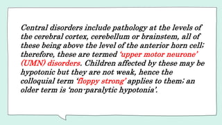 Approach to floppy infant | PPTX