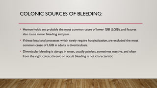 APPROACH TO GASTRO-INTESTINAL BLEEDING 2.pptx