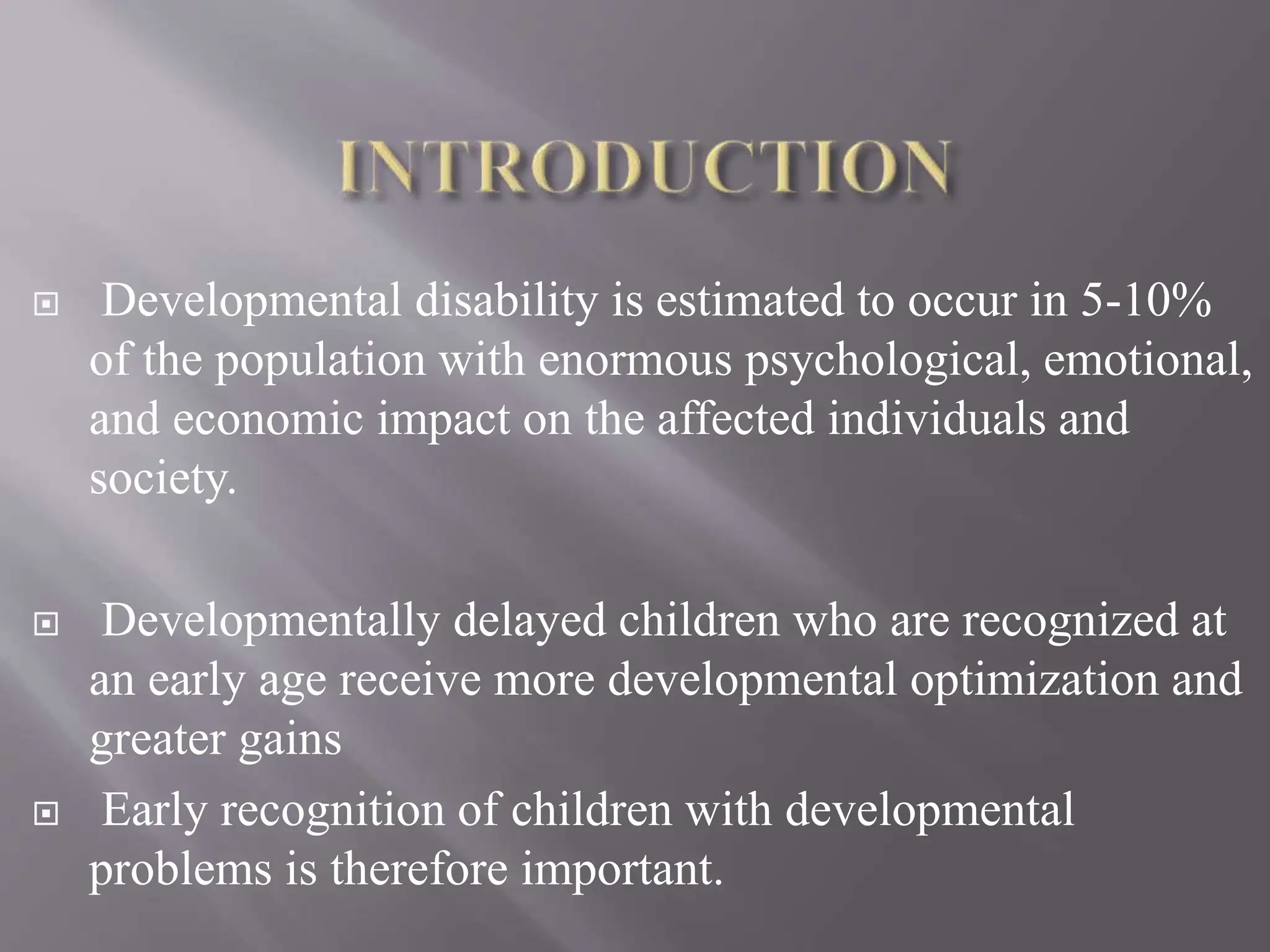 Approach to Global development delay -ppt | PPTX