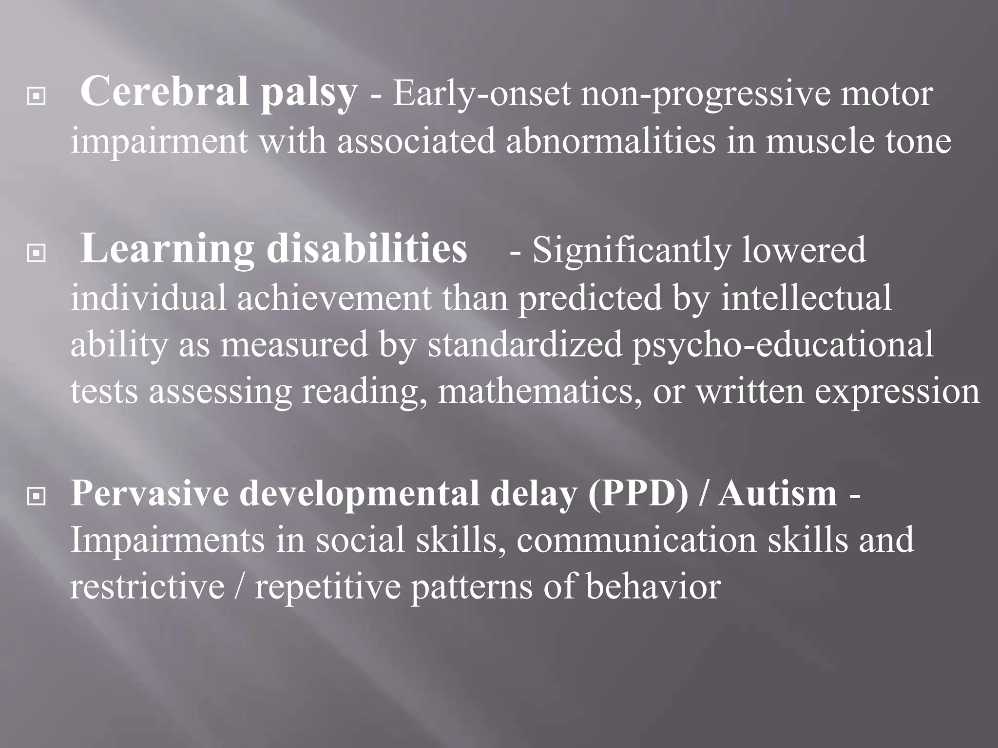 Approach to Global development delay -ppt | PPTX