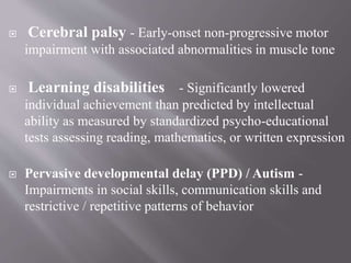 Approach to Global development delay -ppt | PPTX