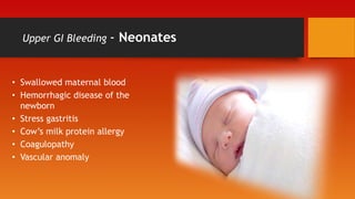 Approach to GI Bleeding in Children | PPTX