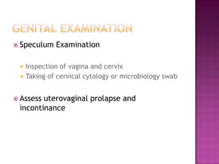 Approach to gynaecology patient | PPTX