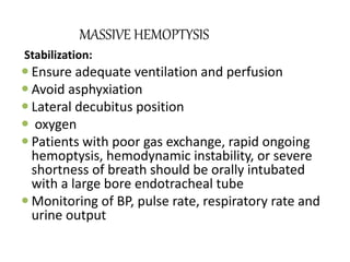 Approach to haemoptysis (2) copy.pptx