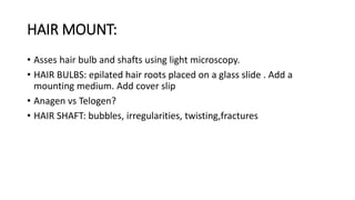 Approach to hair shaft disorders | PPTX