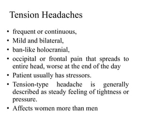 Approach to headache | PPTX