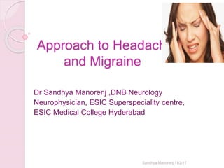Approach to headache | PPT