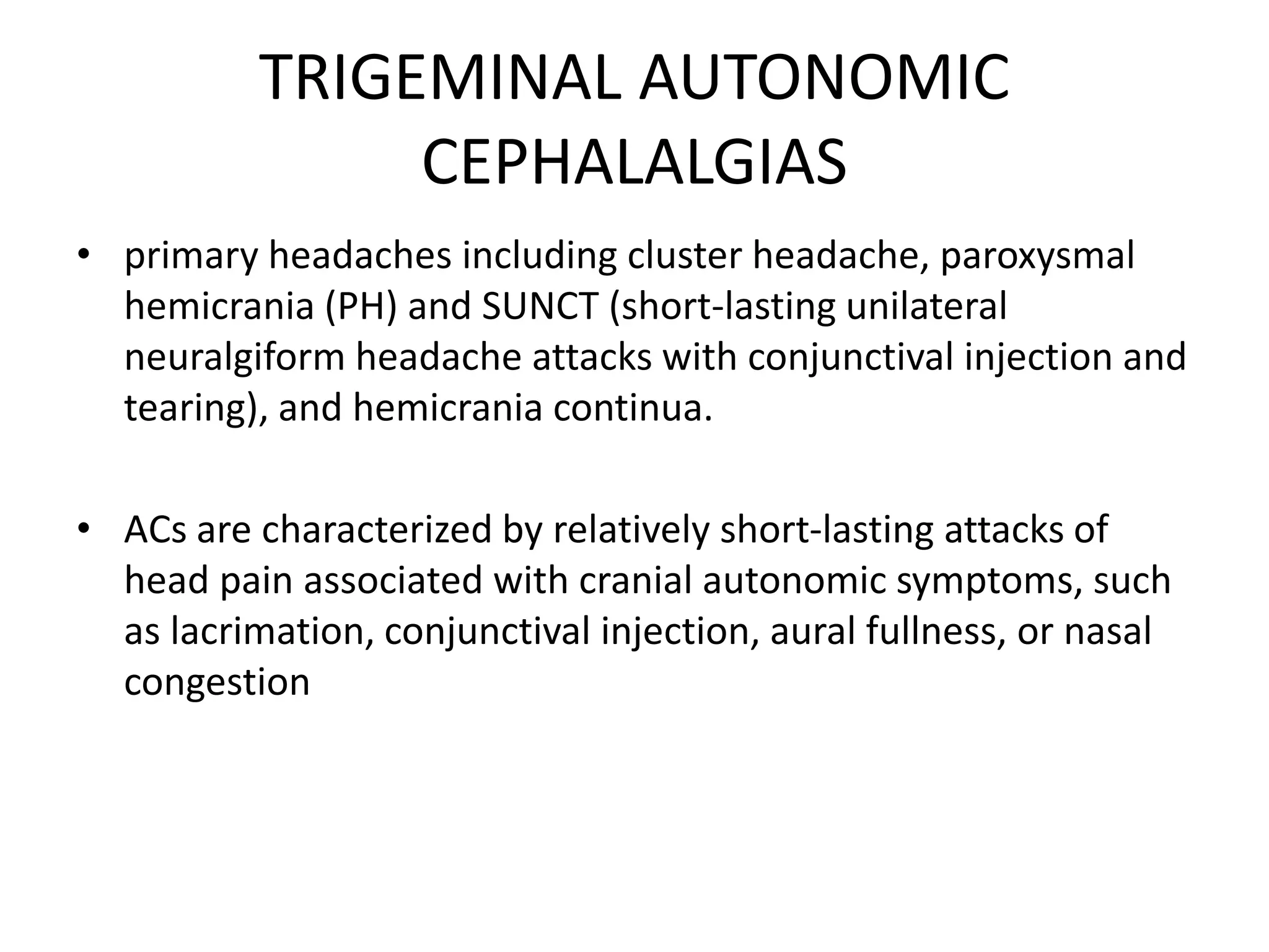 Approach to Headache | PPTX