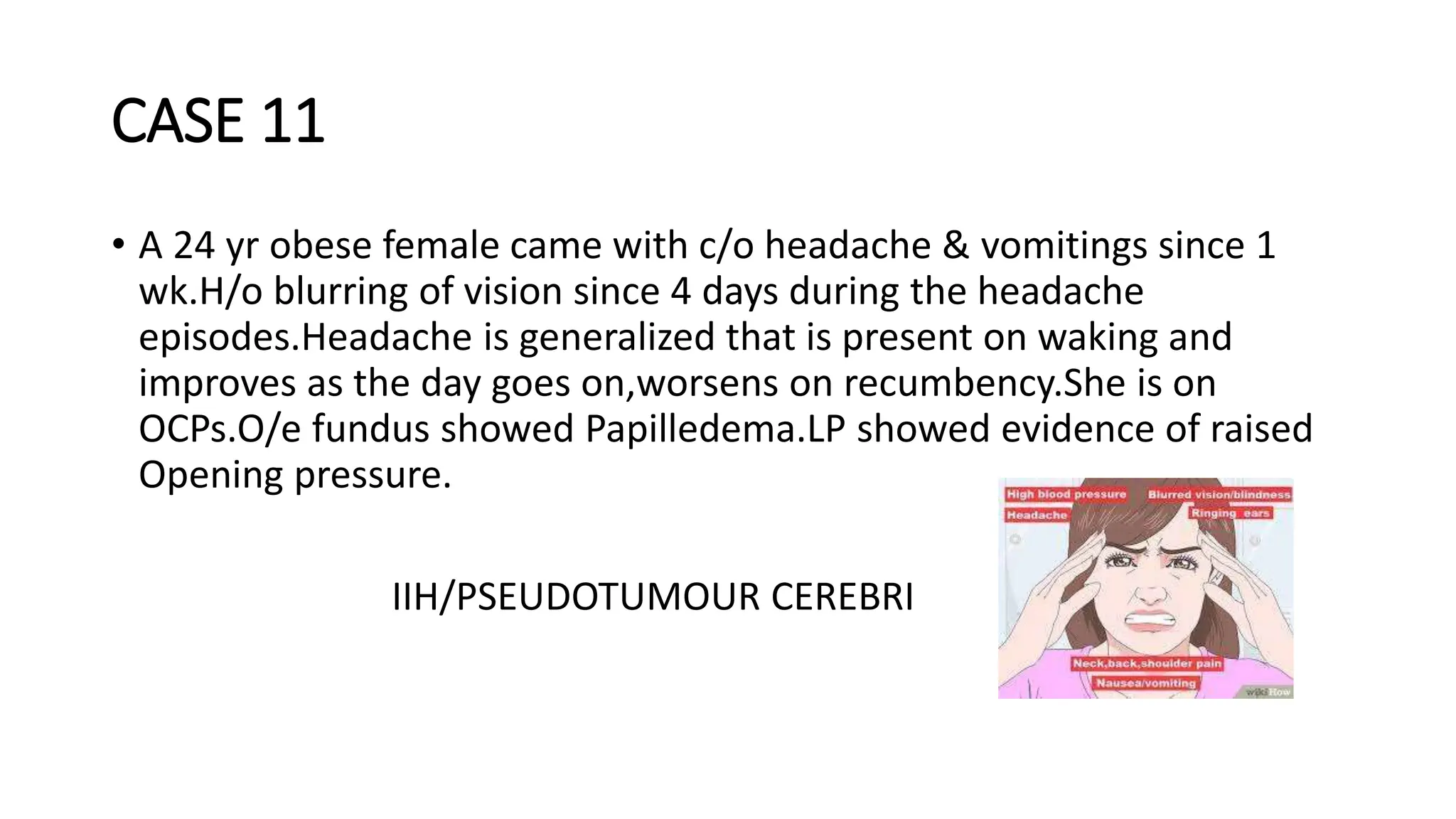 APPROACH TO HEADACHE powerpoint presentation | PPTX