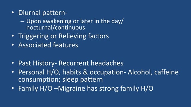 Approach to a patient with headache_ SBoro | PPT