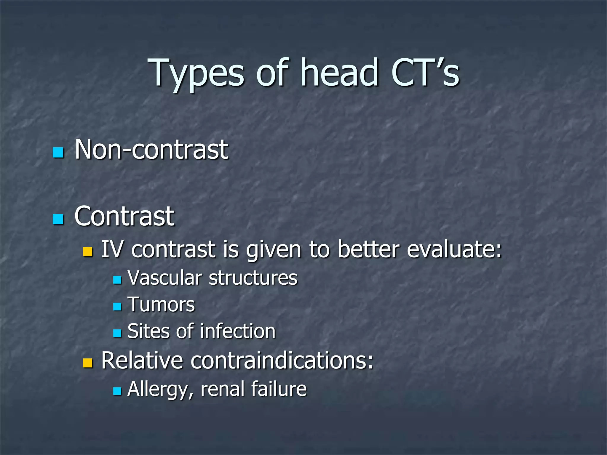 Approach to Head CT.ppt | Ear, Nose and Throat Conditions | Diseases ...