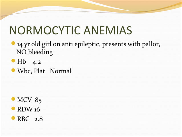 Approach to hematological diagnosis (with cbc alone | PPT