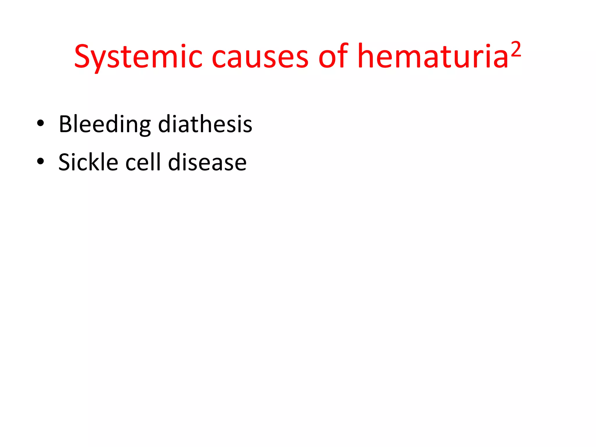 Approach to hematuria | PPTX