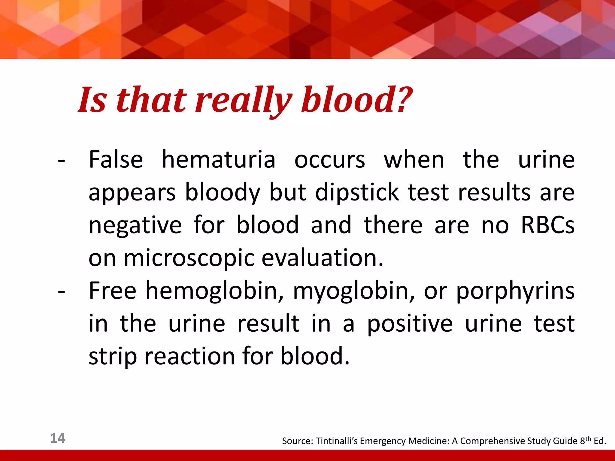 Approach to hematuria | PPTX