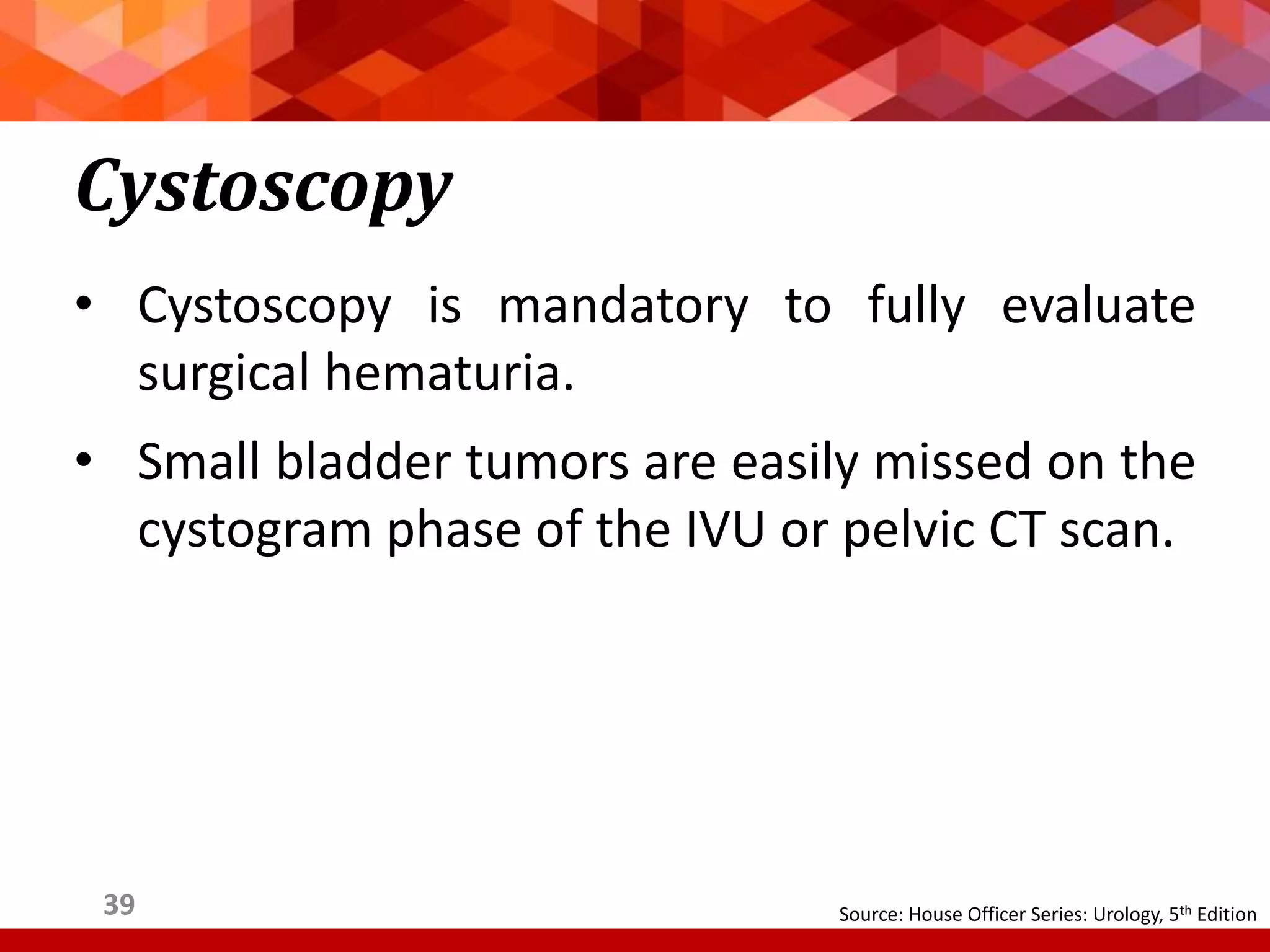 Approach to hematuria | PPTX