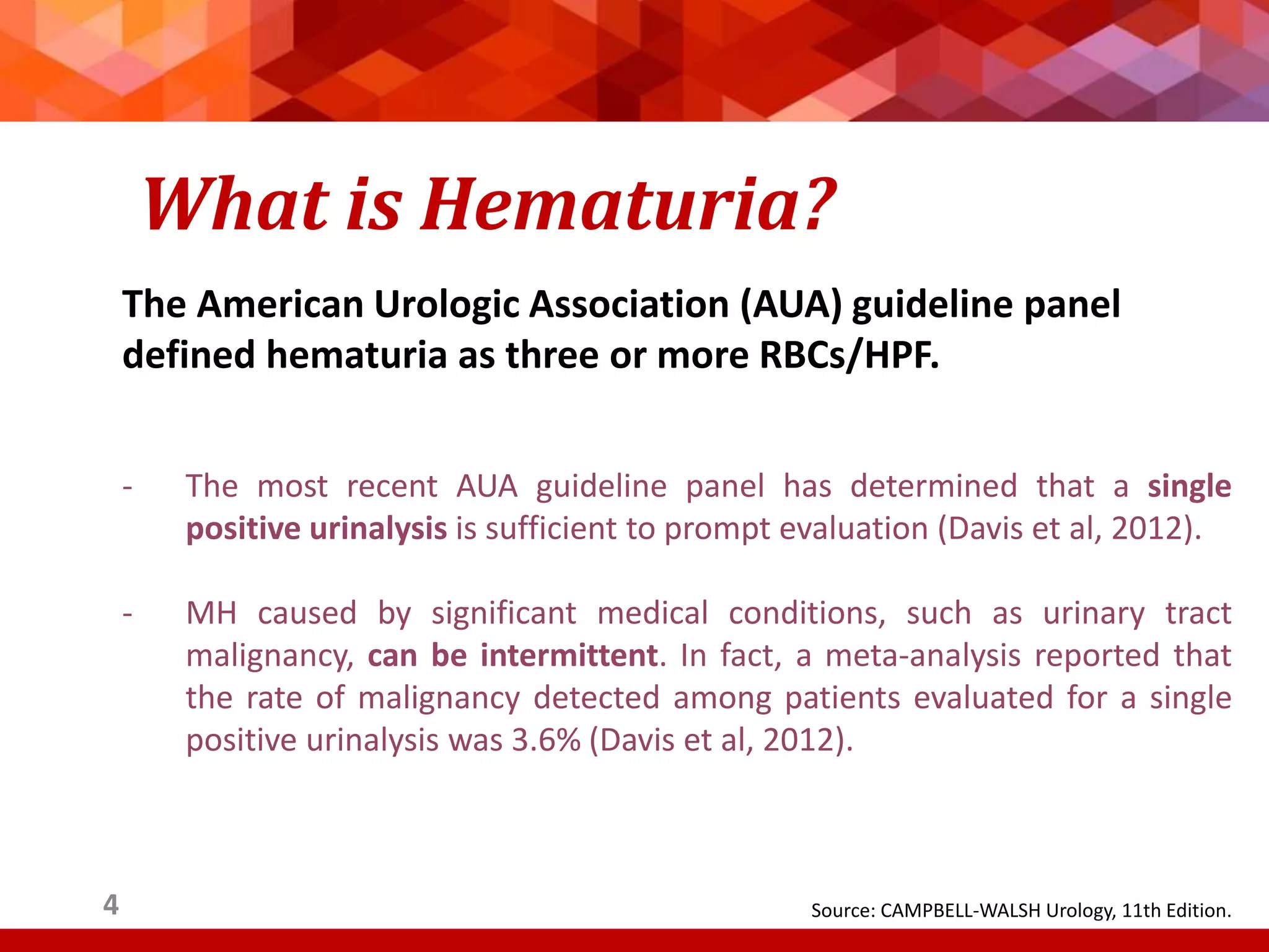 Approach to hematuria | PPTX