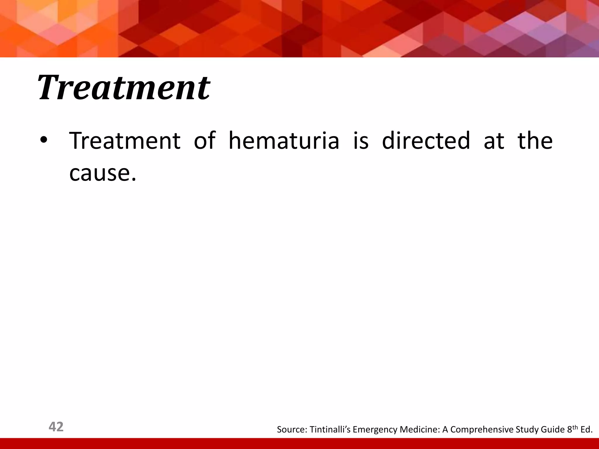Approach to hematuria | PPTX